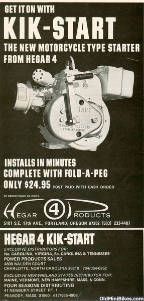 Hegar kick starter | OldMiniBikes.com