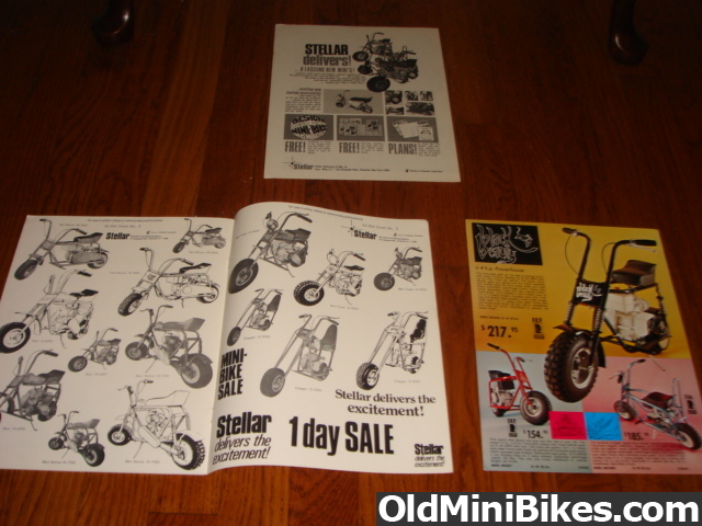 Original Stellar Industries Mini Bike Catalog, Promo Sheets, Factory Info. | OldMiniBikes.com