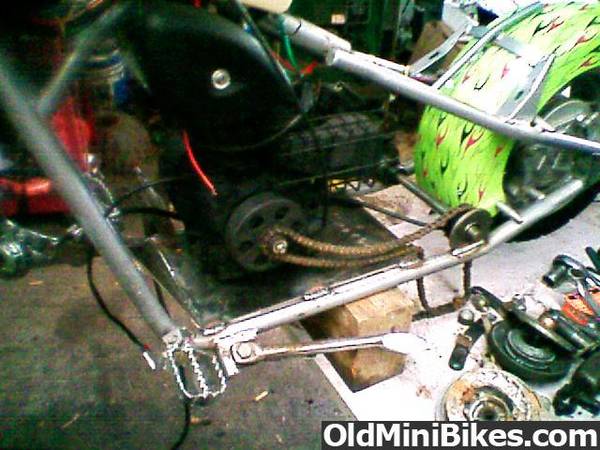 how to rig engine with sprocket on right side? | OldMiniBikes.com
