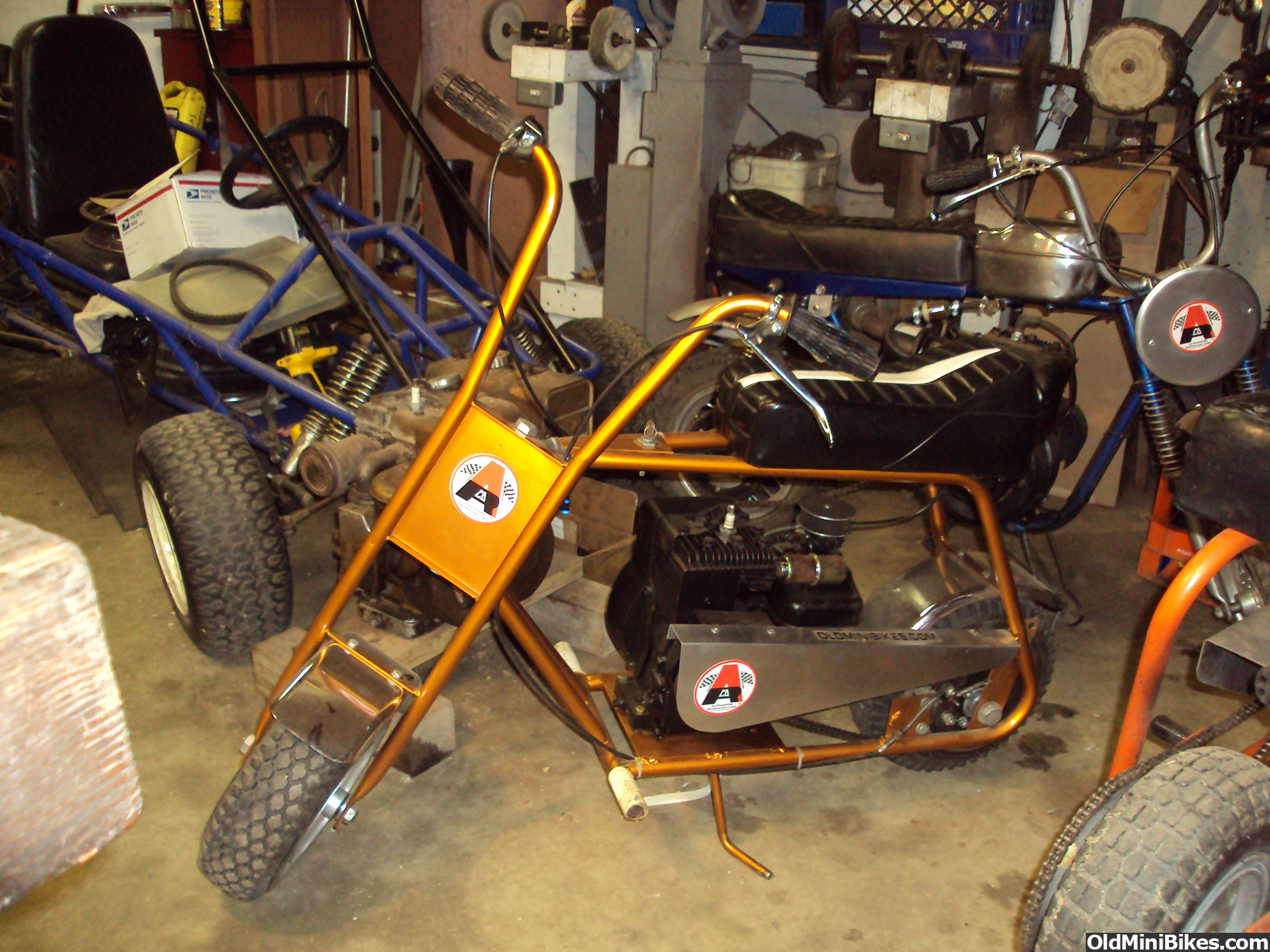 finishing touches on the Arco | OldMiniBikes.com