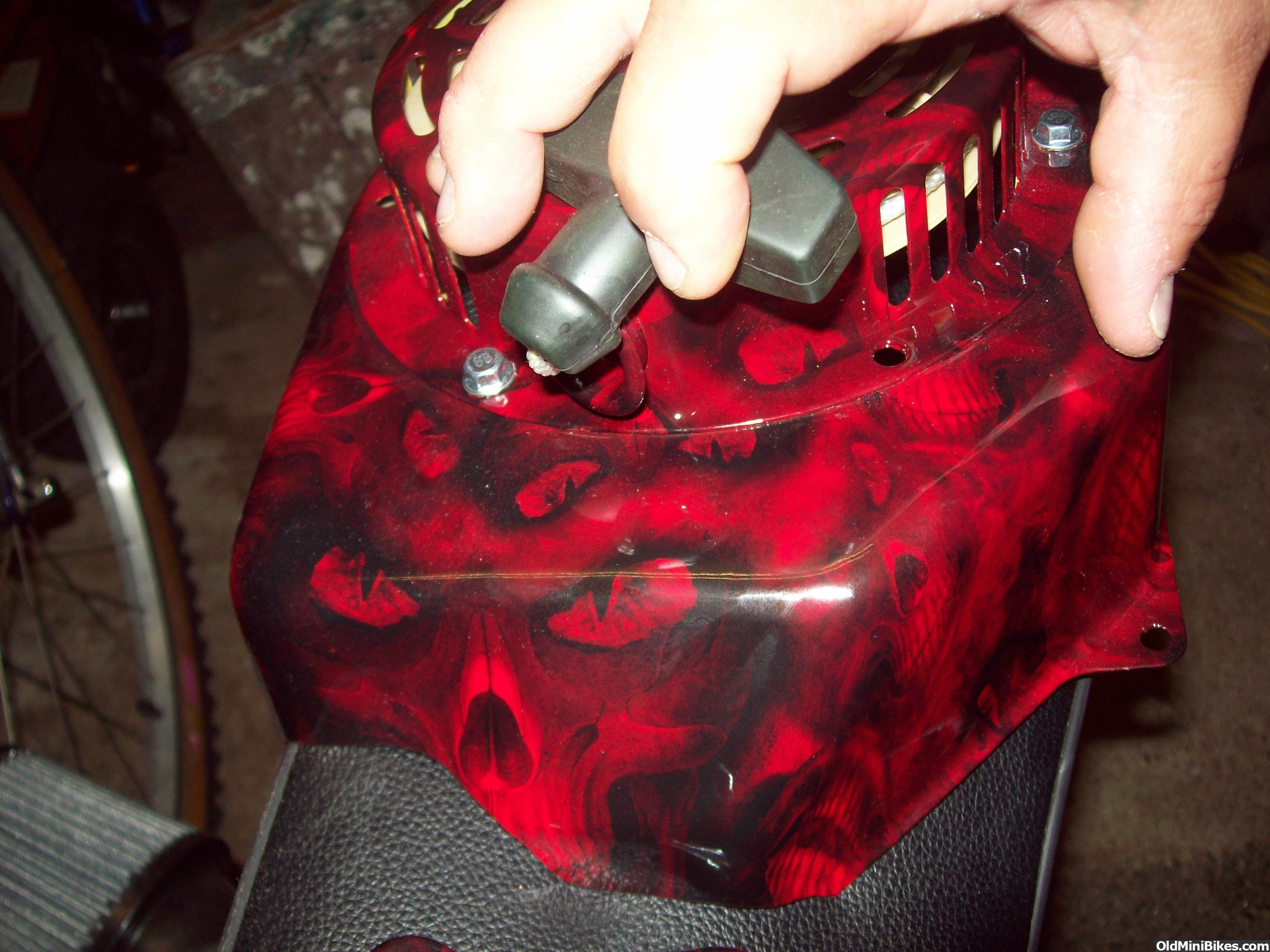 Red Skulls honda gx/clone/predator pull start. | OldMiniBikes.com