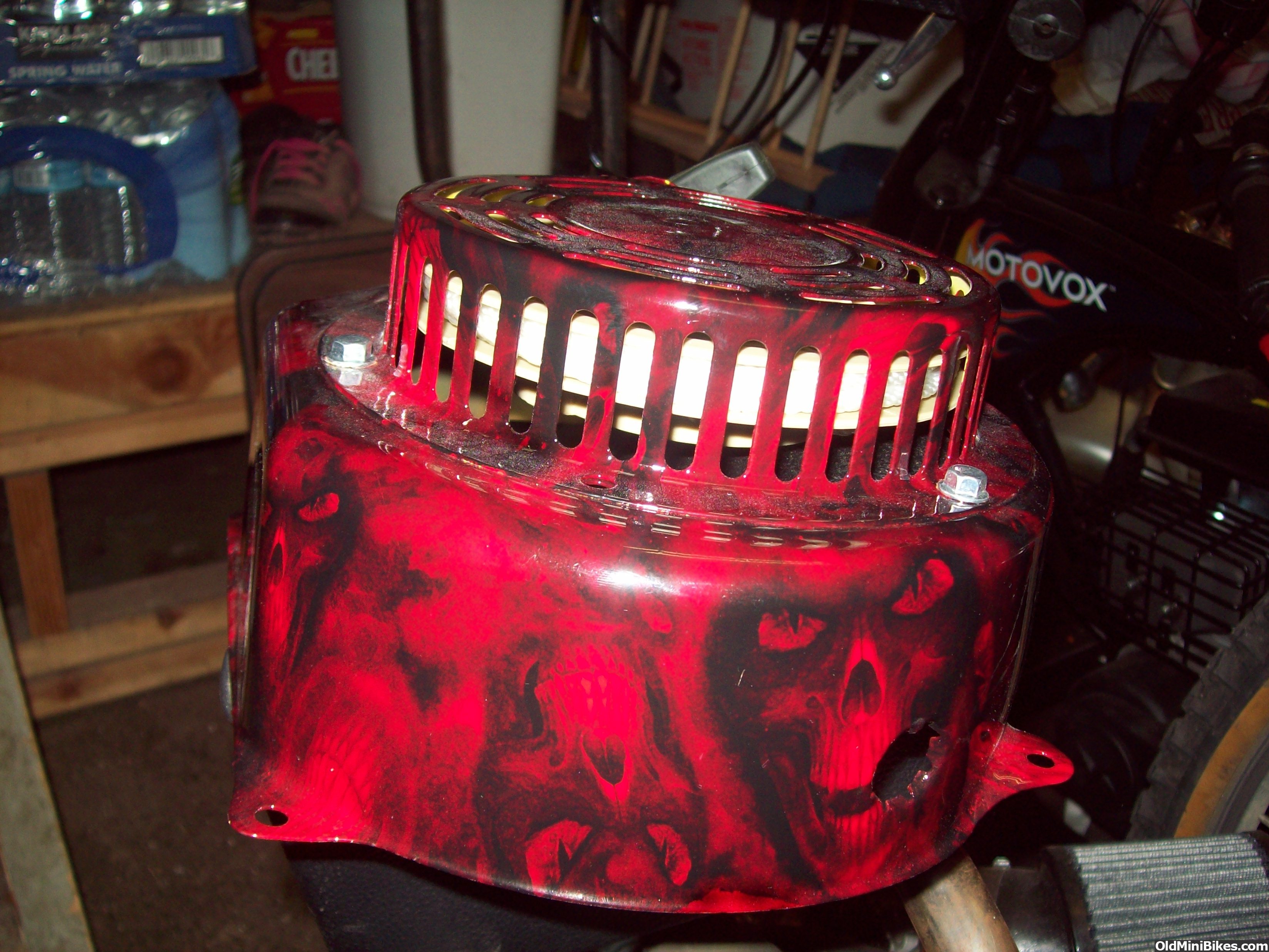 Red Skulls honda gx/clone/predator pull start. | OldMiniBikes.com