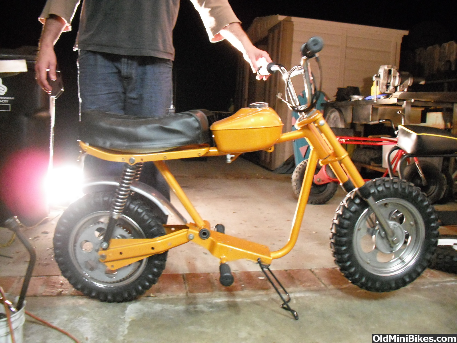 custom paint tangelo rupp $425 | OldMiniBikes.com