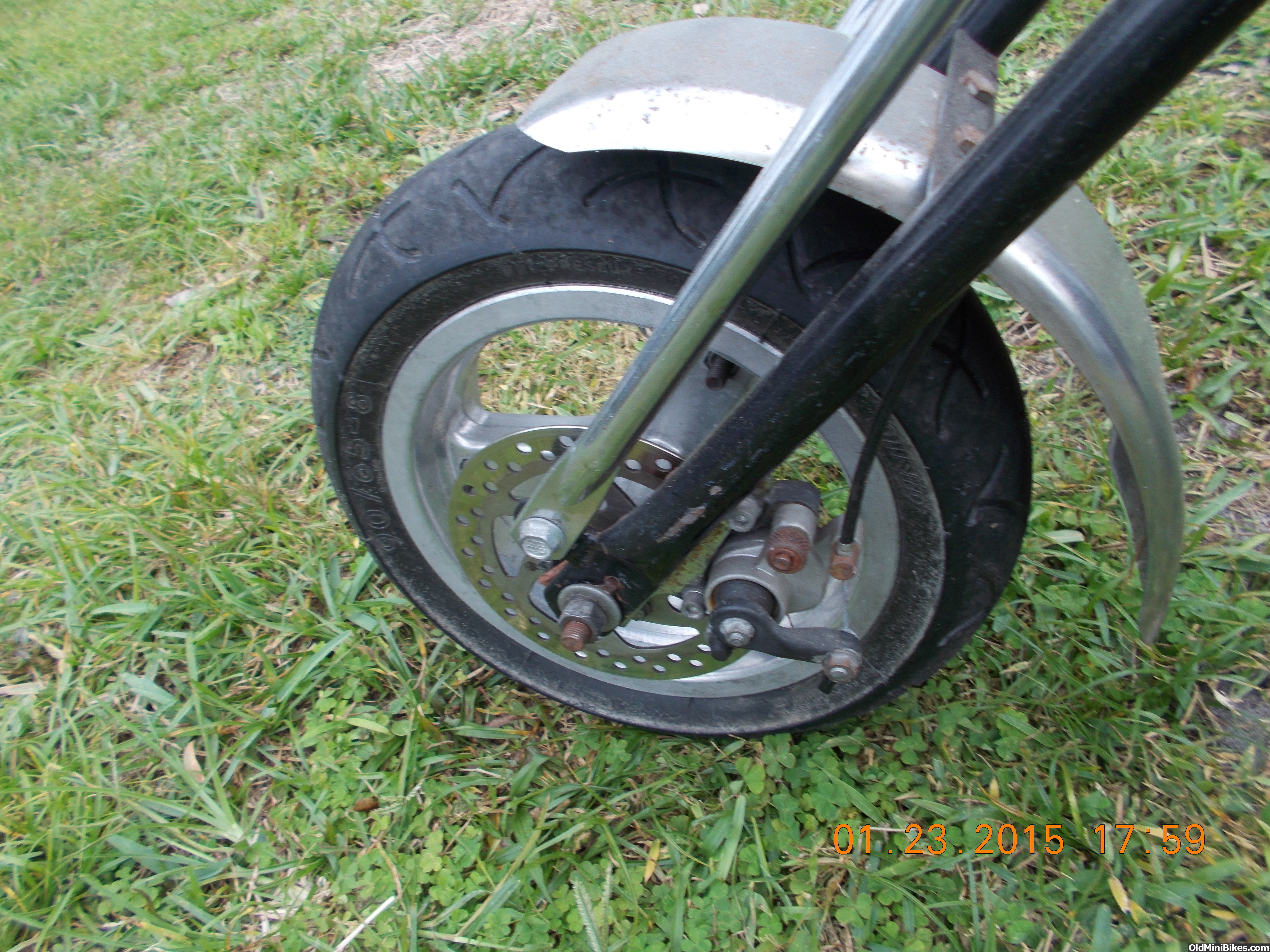 Front 8 Inch Wheel Tire and Brake | OldMiniBikes.com