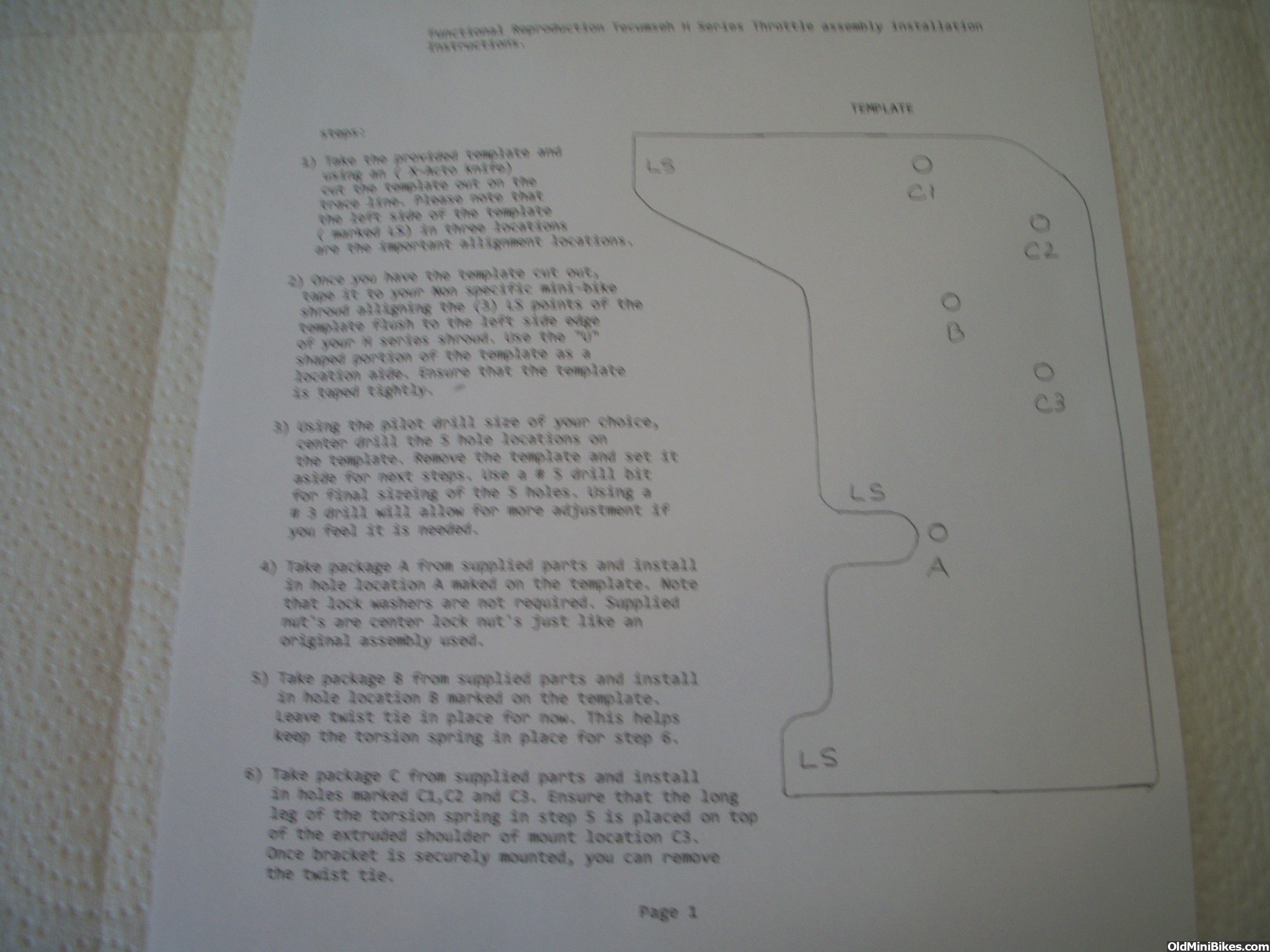 H50 throttle assembly kit. | Page 4 | OldMiniBikes.com