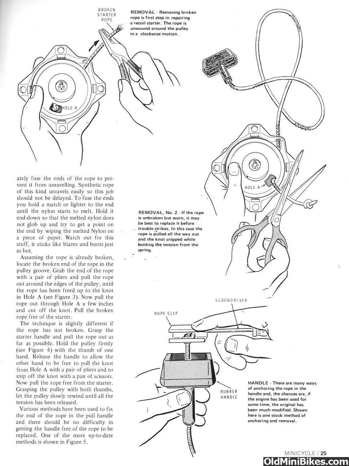 Tech Tip: Recoil Starter Repair | OldMiniBikes.com