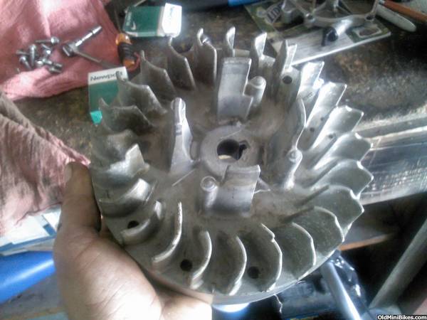 is this the right aluminium flywheel? | OldMiniBikes.com