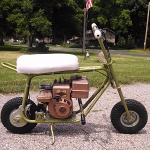 assembled side view | OldMiniBikes.com