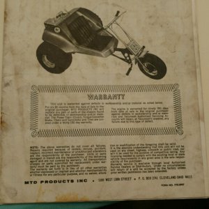 73 mud bug manual | OldMiniBikes.com