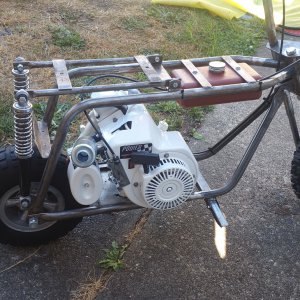 Finished mini bike exhaust | OldMiniBikes.com