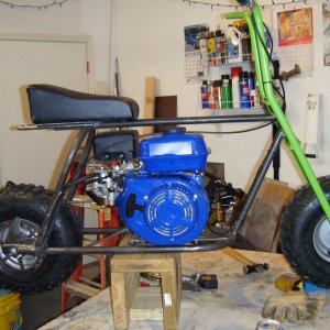 My XL Frijole home built frame. | OldMiniBikes.com