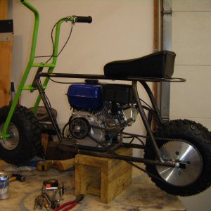 My XL Frijole,Home made frame | OldMiniBikes.com