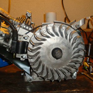 flywheel bolted up. | OldMiniBikes.com