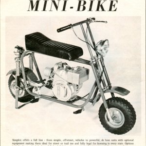 Simplex Ad 11-1969 | OldMiniBikes.com