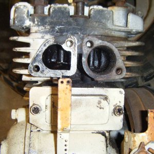 Tecumseh HS50 / 5hp engine ports, | OldMiniBikes.com