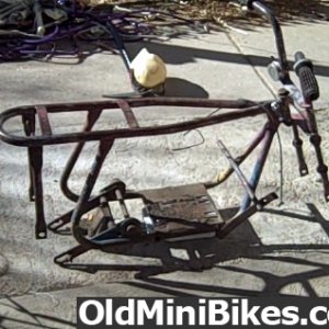 Zebra 500 frame | OldMiniBikes.com