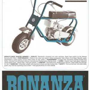 Bonanza BC-1100 Front | OldMiniBikes.com