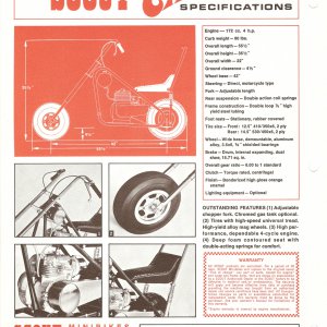 Bonanza Scout CR-400 Brochure Back | OldMiniBikes.com