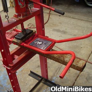 Lil Indian mini bike front end repair | OldMiniBikes.com