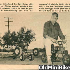 Go Kart Cycle Prototype 3-1959 | OldMiniBikes.com