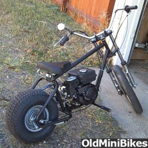 Mini baja with Suzuki GS 425 fork swap. | OldMiniBikes.com