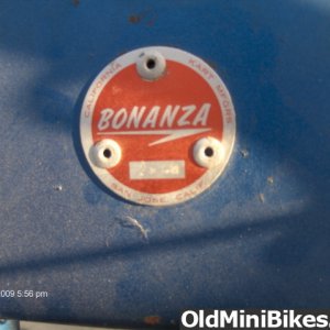 bonanza badge | OldMiniBikes.com