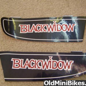 Rupp Blackwidow Tank Decals | OldMiniBikes.com