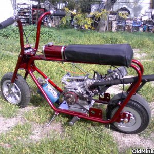 Candy Red Bonanza | OldMiniBikes.com