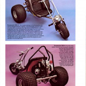 Dunecycle two models | OldMiniBikes.com