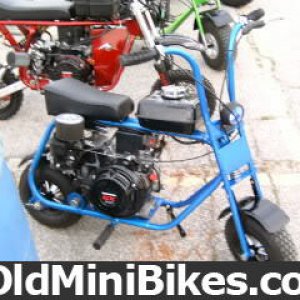 Highly_modified_Cat_Slingshot_minibike_frame | OldMiniBikes.com