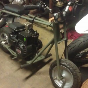 Army Green Mini | OldMiniBikes.com