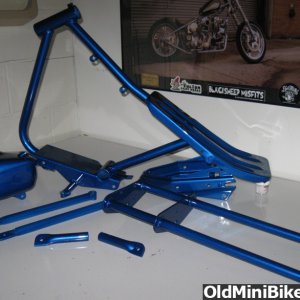 Chopper Jerry's Rupp Bandit - Paint Progress | OldMiniBikes.com