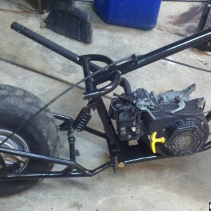Baja warrior- Home made rear suspension | OldMiniBikes.com