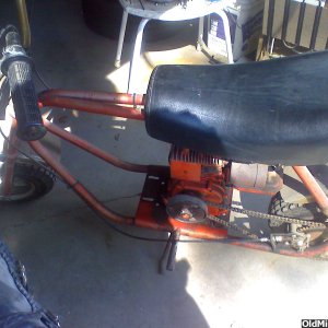 CAT 400X Left Side | OldMiniBikes.com