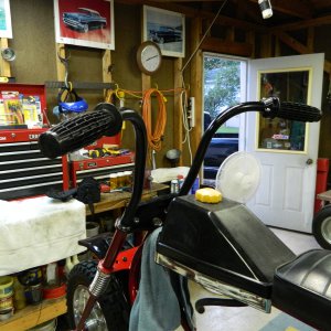 Assembly - Handlebars/Throttle/Grips | OldMiniBikes.com