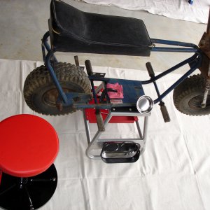 C-Clamp and we're into a comfort work zone | OldMiniBikes.com