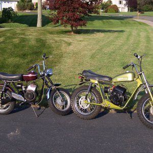 72 Rupp Roadster & 72 Speedway Green Horn | OldMiniBikes.com