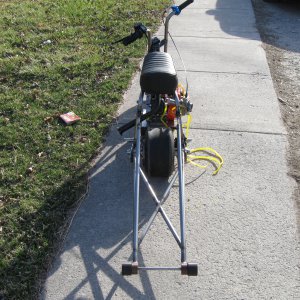 wheelie bar...installed | OldMiniBikes.com