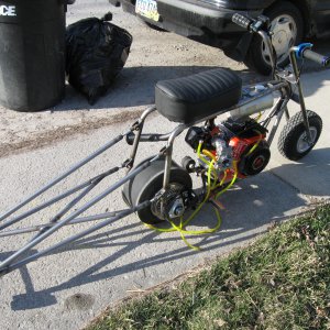 wheelie bar...installed | OldMiniBikes.com