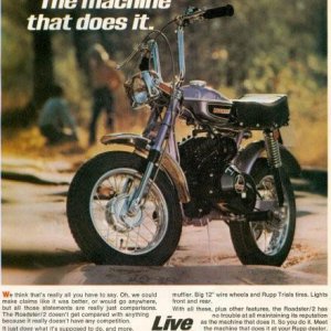 Rupp Ad 1972 | OldMiniBikes.com