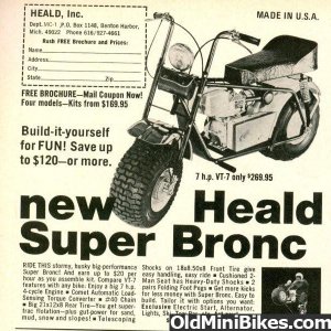 Heald Super Bronc Ad 1972 | OldMiniBikes.com