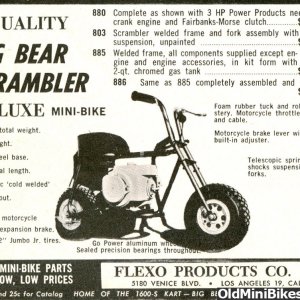 Flexo Big Bear Scrambler 3-1966 | OldMiniBikes.com