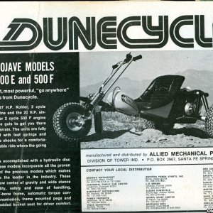 HPE Muskin Dune Cat | OldMiniBikes.com