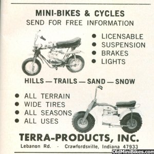 Terra-Products Ad 8-1972 | OldMiniBikes.com
