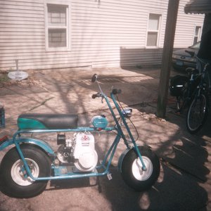 Richs-new-boonie from the side | OldMiniBikes.com
