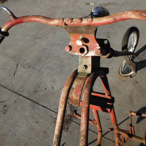 forks from above | OldMiniBikes.com