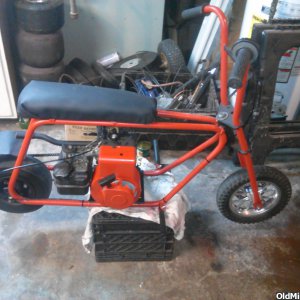 dont know who made this frame. | OldMiniBikes.com