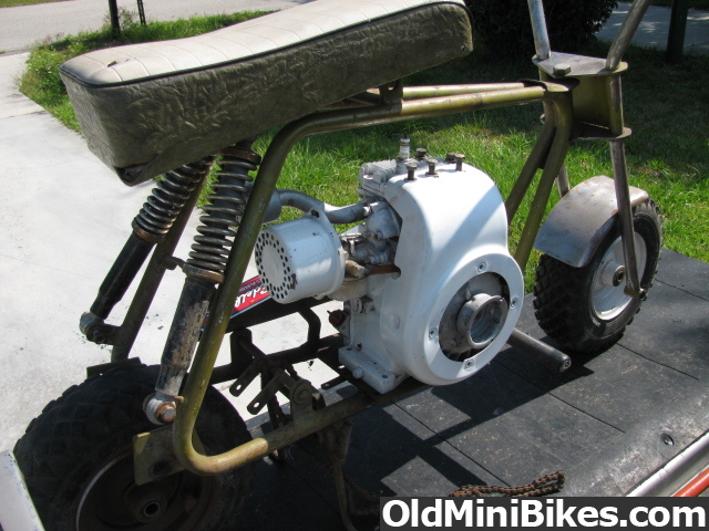 Golden Pinto, garage sale find | OldMiniBikes.com