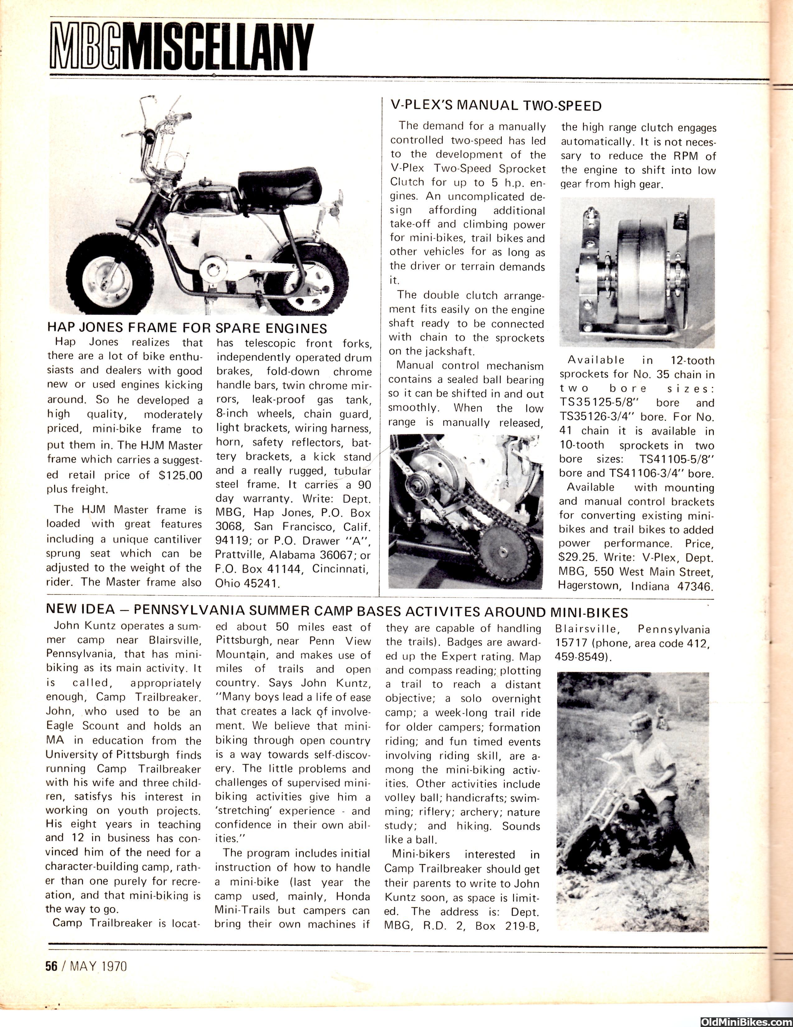 Vintage Mini Bike Magazine Ads and Brochures | Page 7 | OldMiniBikes.com