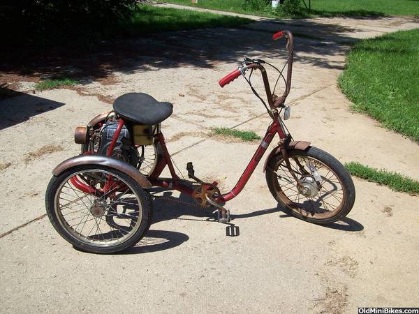Pryer three wheel moped | OldMiniBikes.com